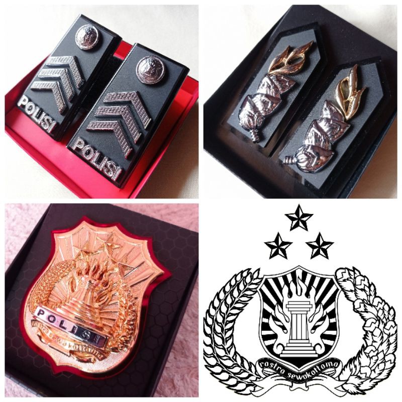 Jual PANGKAT BRIGPOL FUL MIKA SET BINTARA POLISI | Shopee Indonesia