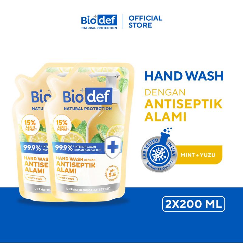 Jual Biodef Natural Protection 100% Original | Mint + Yuzu Handwash ...