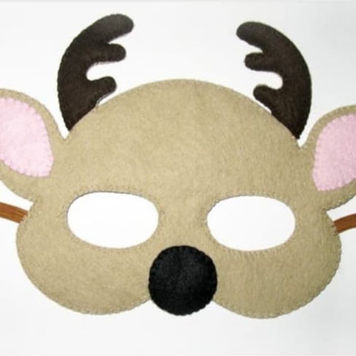 Jual Topeng Hewan Rusa Deer Doe Felt Mask Pesta Anak Kostum Drama ...