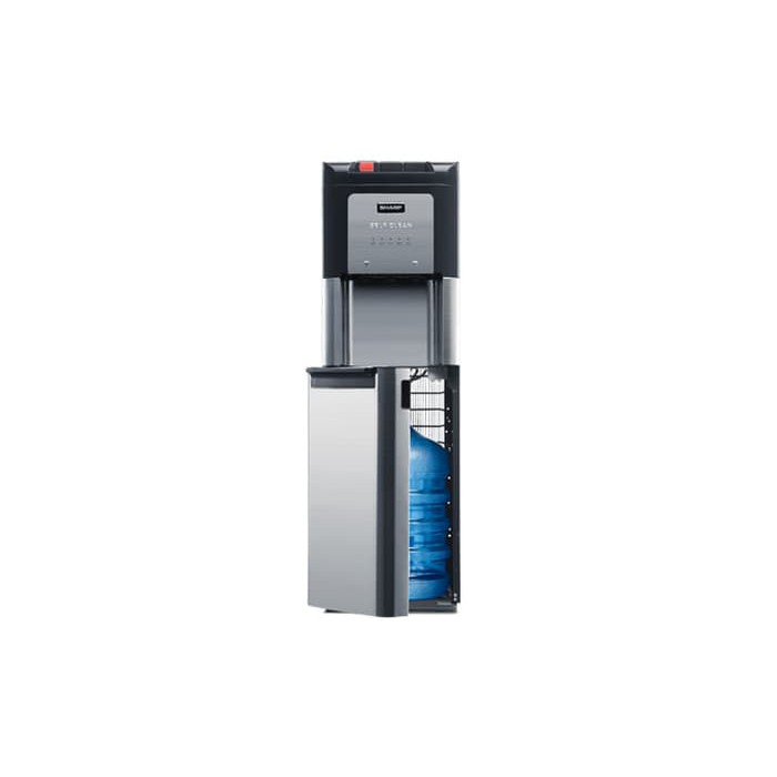 Jual SHARP WATER DISPENSER BOTTOM LOADING SWD-73EHL-BLACK STAINLESS ...