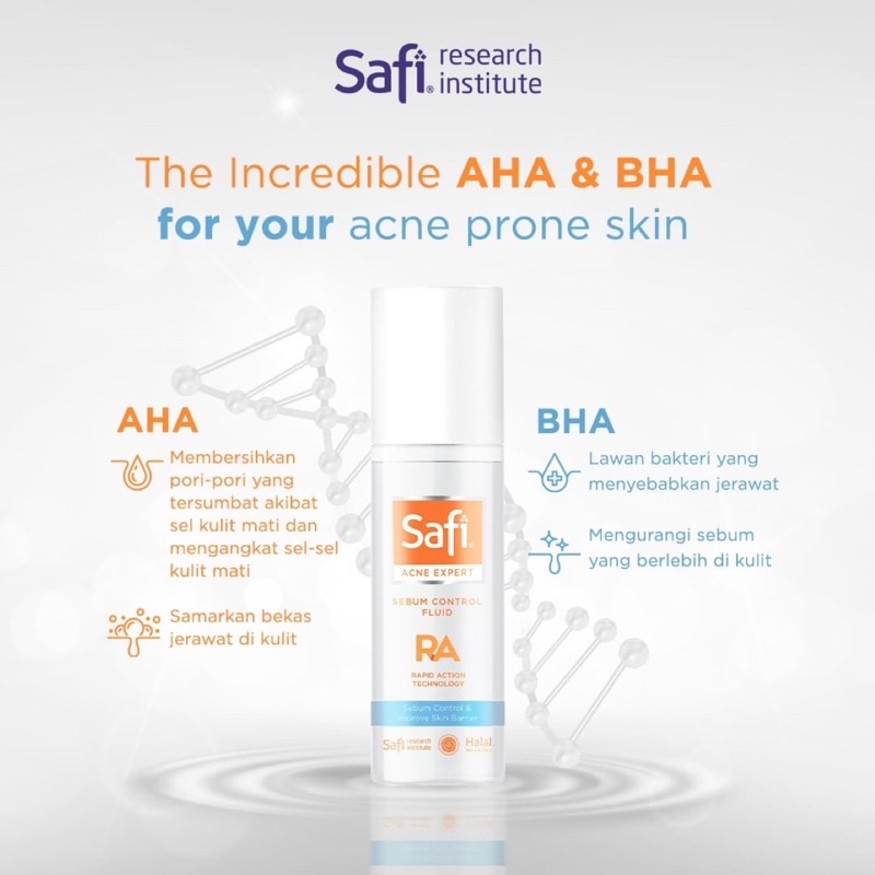 Jual Safi Acne Expert Sebum Control Fluid (100ml) | Shopee Indonesia