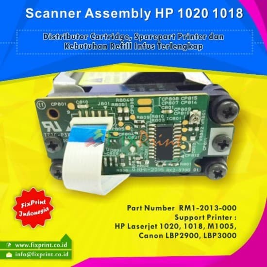 Jual Scanner Assembly / Scanner Assy HP 1020 1018 M1005 Canon LBP-2900 ...