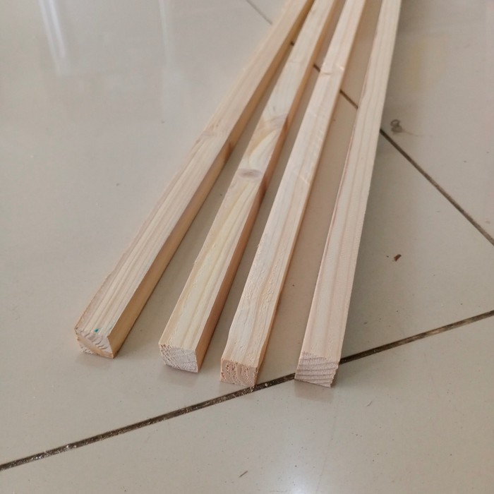 Jual Kaso kayu Jati Belanda 20mm x 20mm x 1meter stick 2cm kayu Lis ...