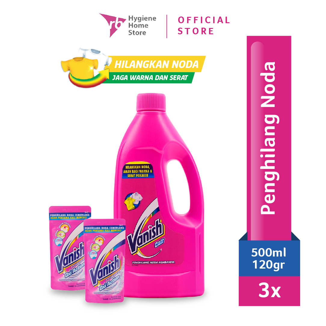 Jual Vanish Liquid Bottle 500 ml & Powder 120 g x 2 Indonesia|Shopee Indonesia