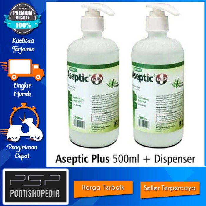 Jual PSP ONE MED ONEMED ASEPTIC PLUS CAIR / HAND SANITIZER / 500 ML ...