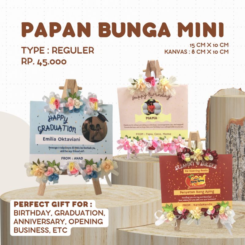 Jual PAPAN BUNGA MINI MURAH UNTUK KADO WISUDA / GRADUATION / ULANG ...