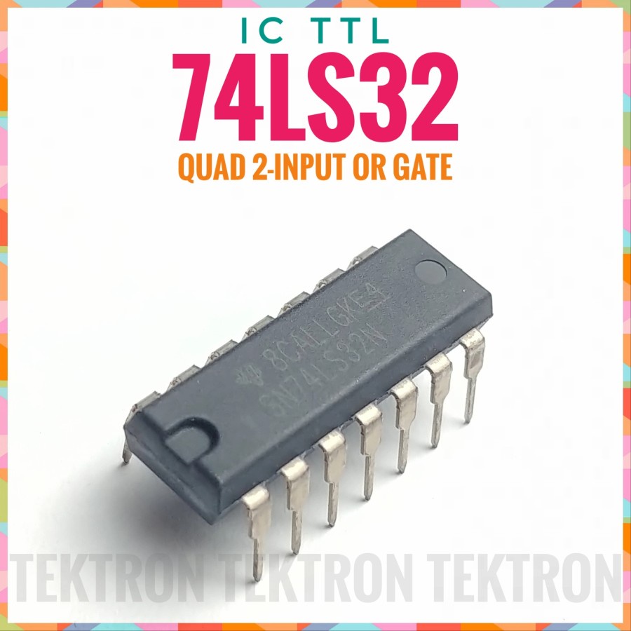 Jual IC TTL 74LS32 7432 Quad 2 Input OR Gate Texas ST National Hitachi | Shopee Indonesia