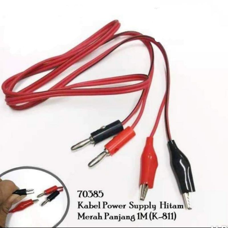 Jual KABEL POWER SUPPLY HITAM MERAH PANJANG 1M (K-811) 70385 | Shopee ...