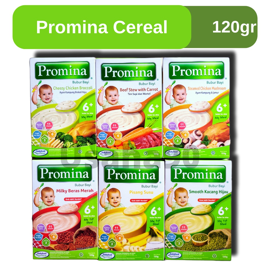 Jual Promina bubur bayi cereal 6+ bulan 120 gr | Shopee Indonesia