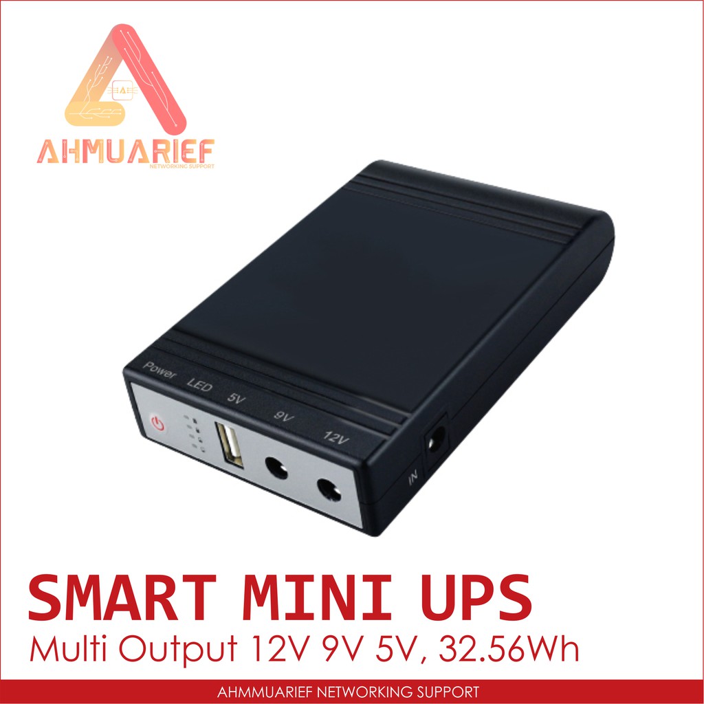 Jual MULTI OUTPUT - MINI UPS DC BATTERY BACKUP POWER BANK SMART ...
