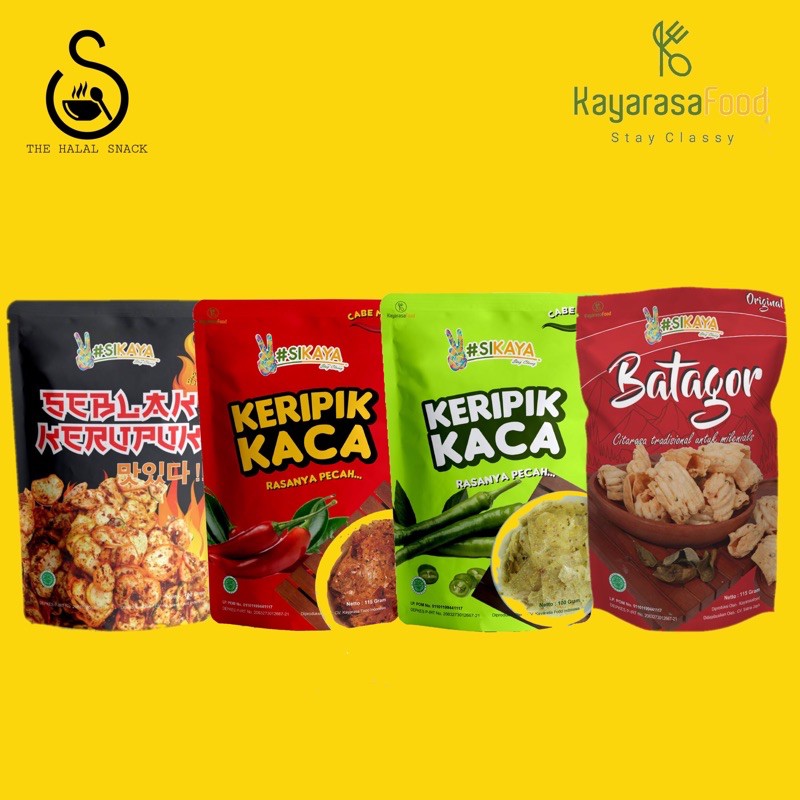 Jual SIKAYA BATAGOR | KERIPIK KACA | SEBLAK KERUPUK | Shopee Indonesia