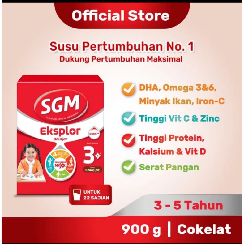 Jual SGM Eksplor 3+ Cokelat 900 Gram | Shopee Indonesia