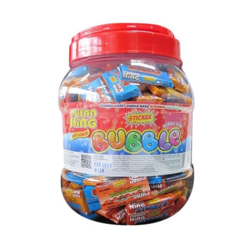 Jual Pusan King Bubble permen karet Pusan toples bubble gum Pusan toples permen karet pusan ...