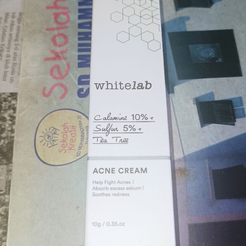 Jual Whitelab white lab acne cream 10 gr | Shopee Indonesia