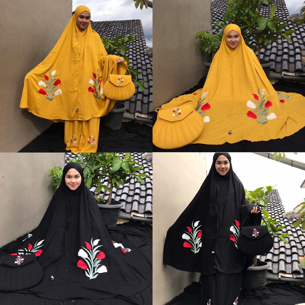 Jual Mukena Dewasa Rayon Super ukuran Jumbo + Tas (pouch) | Shopee ...