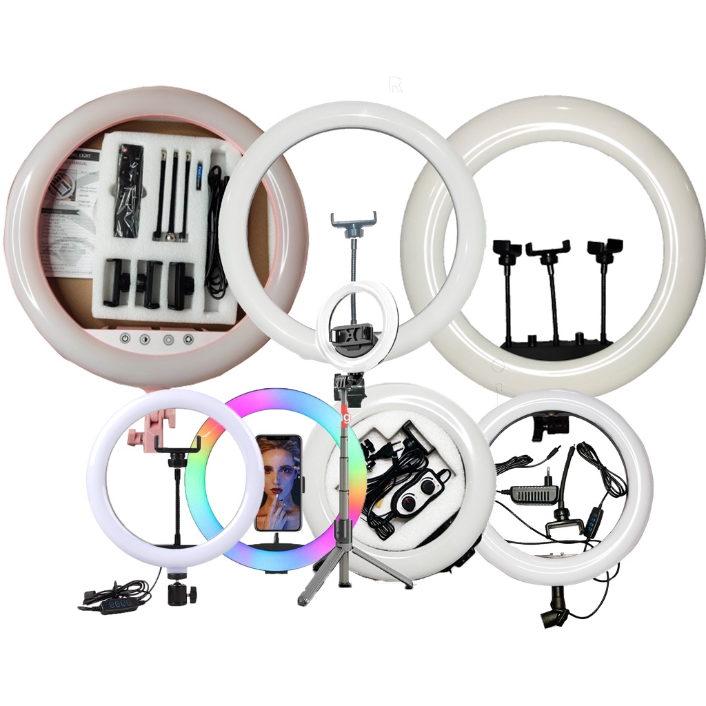 Jual RING LIGHT LED 26cm 33cm 34cm 36cm 40cm VLOG MAKE UP TERMURAH ...