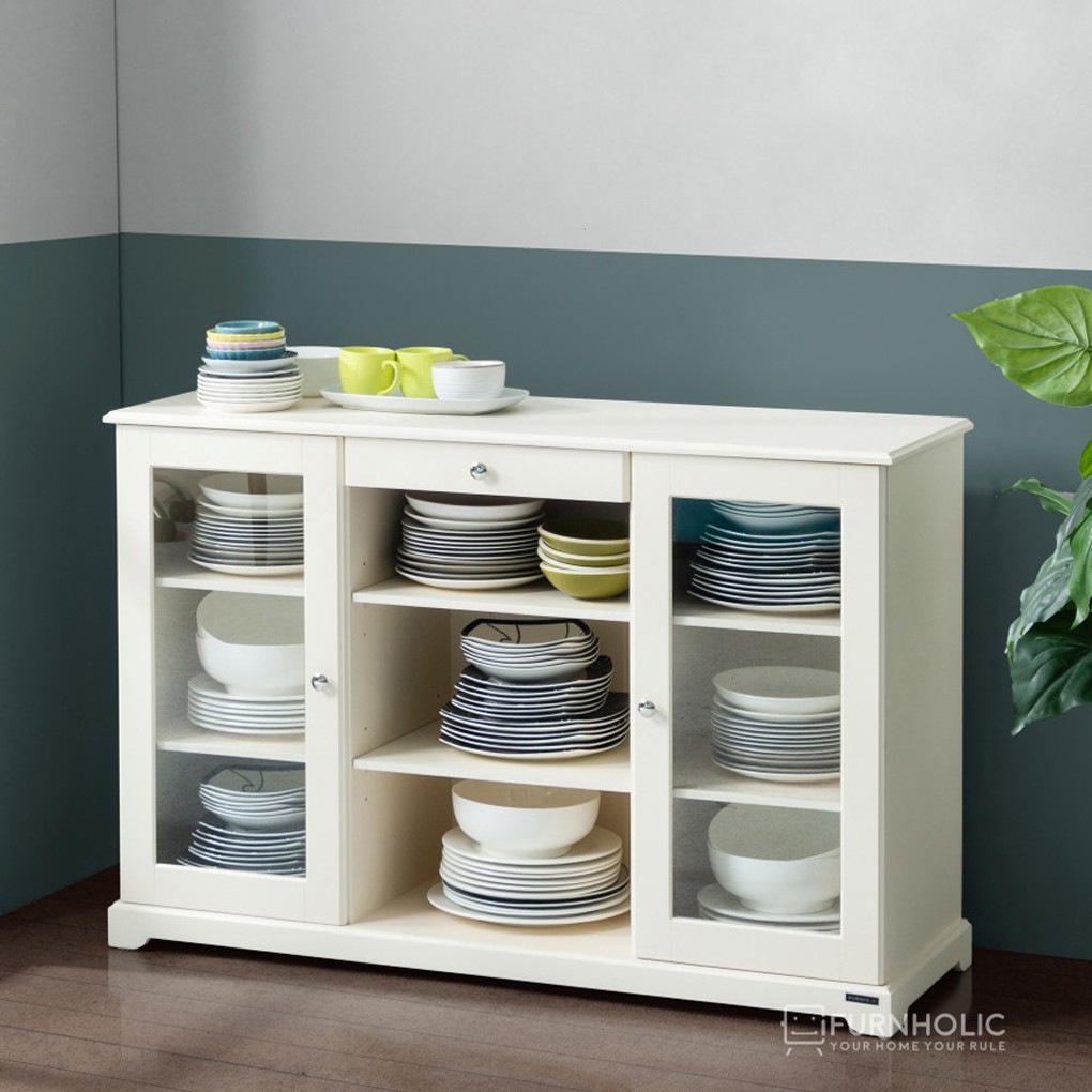 Jual iFURNHOLIC Eagent Dining Buffet I Lemari Kaca Pajangan I Kabinet ...