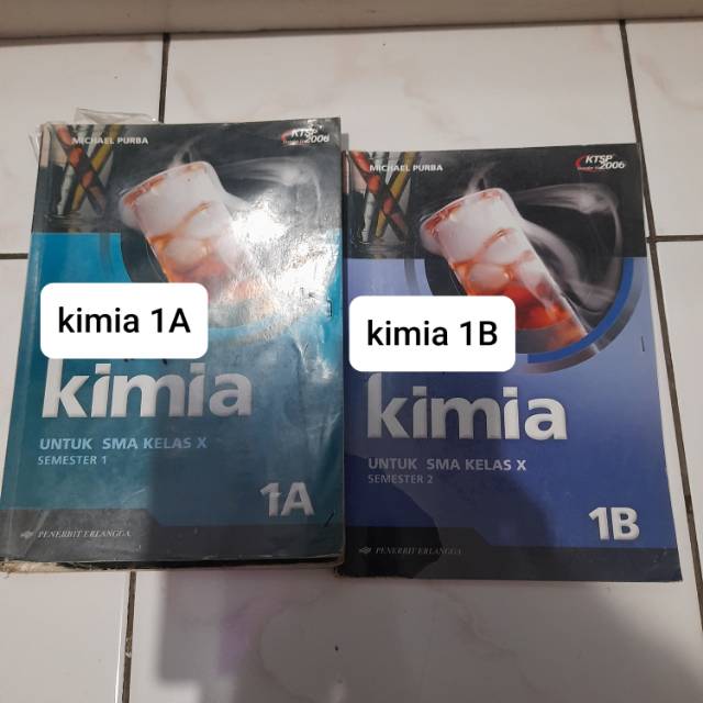 Buku cetak KIMIA ERLANGGA Michael Purba KELAS 1A & 1B | Shopee Indonesia
