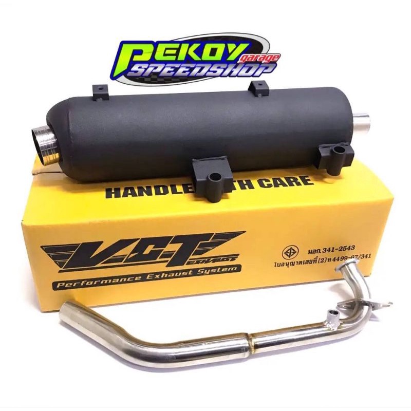 Jual knalpot standar racing model daeng sai4 stainless merk vct ...