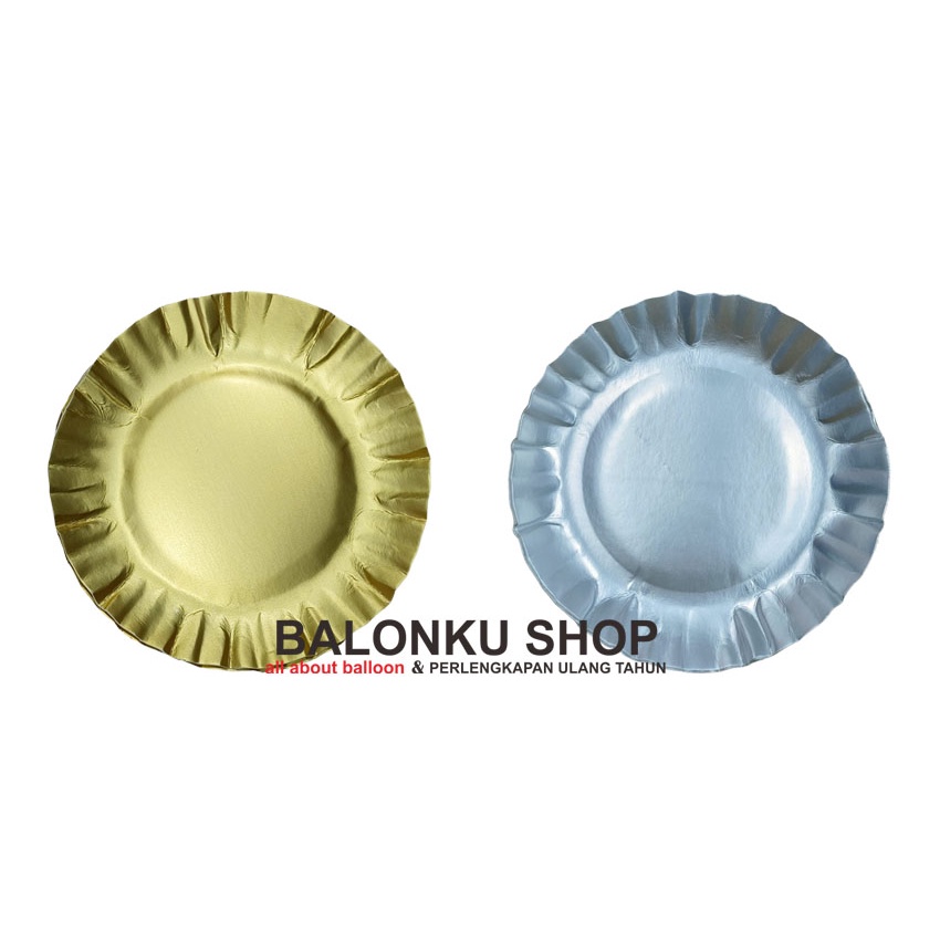 Jual Piring Kertas / Piring Kue / Piring Makanan / Paper Plate | Shopee ...