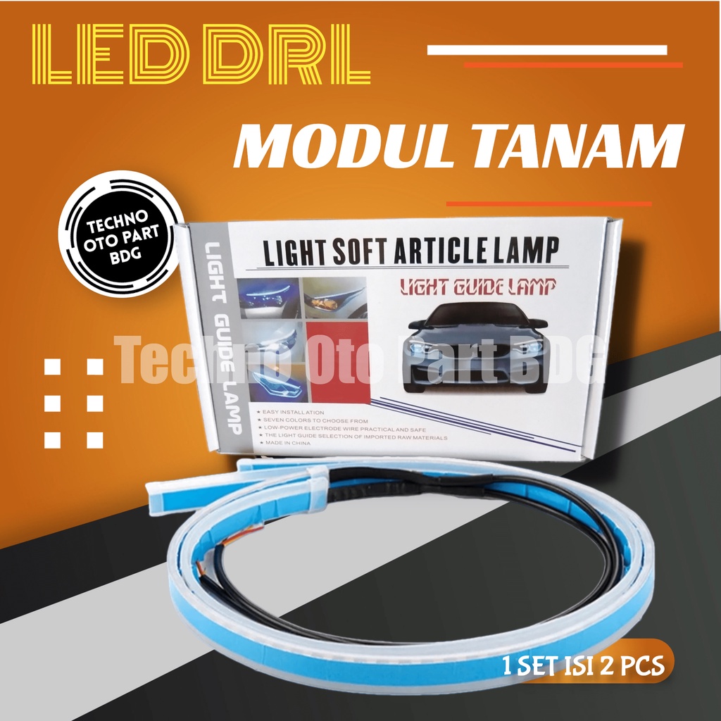 Jual Lampu Led Alis DRL 30 Cm Fleksibel Modul Tanam Welcome Light 1set ...