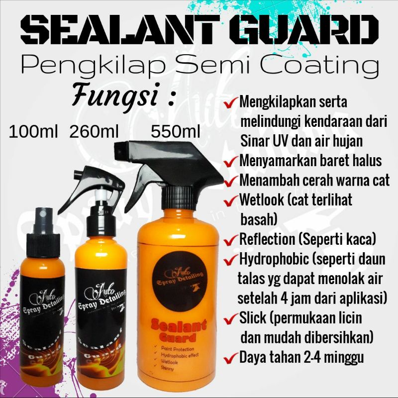 Jual 1PAKET SEALANT GUARD/NANO CERAMIK/PENGKILAT COATING | Shopee Indonesia