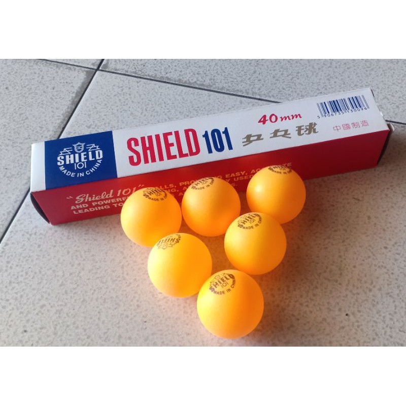 BOLA PINGPONG SHIELD KUNING PUTIH ISI 6 MURAH | Shopee Indonesia