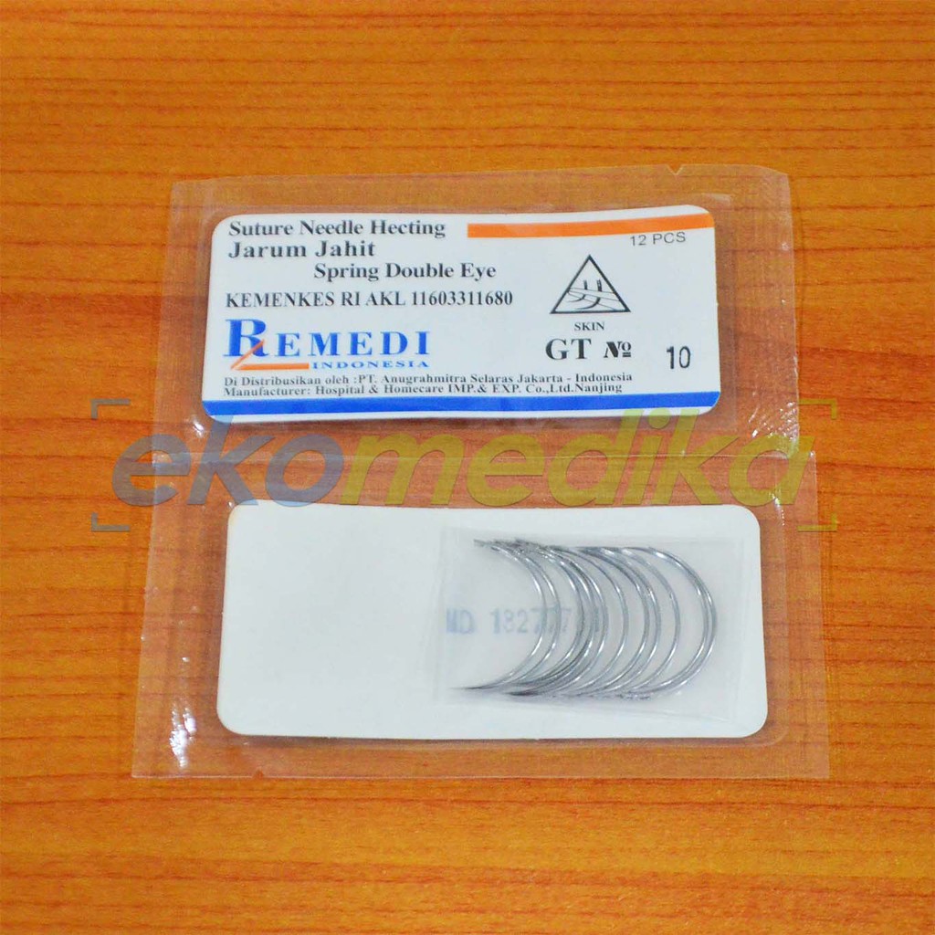 Jual Suture Needle Hecting GT GR Jarum Operasi Bedah Kulit Otot REMEDI ...