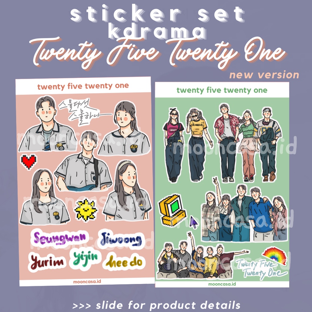 Jual STICKER FANART KDRAMA TWENTY FIVE TWENTY ONE 2521 | Shopee Indonesia