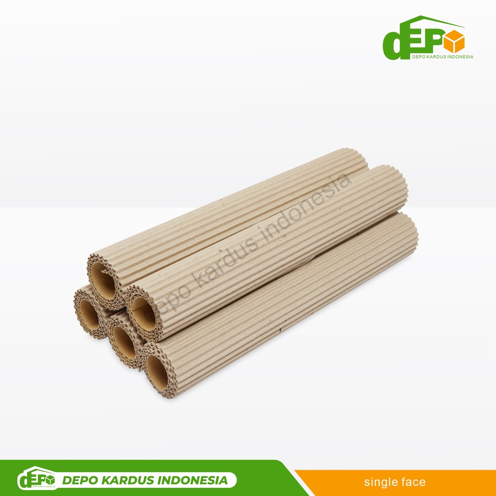Jual Single Face 35x50 cm ( C flute ) singleface/corrugatedbox/karton ...