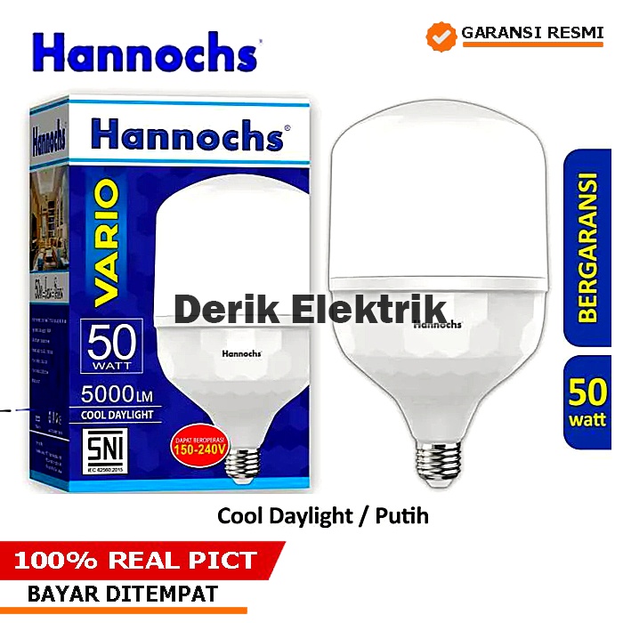 Jual Hannochs Lampu LED VARIO 6/12/18/24/30/36/45/50 watt - cahaya Putih Indonesia|Shopee Indonesia