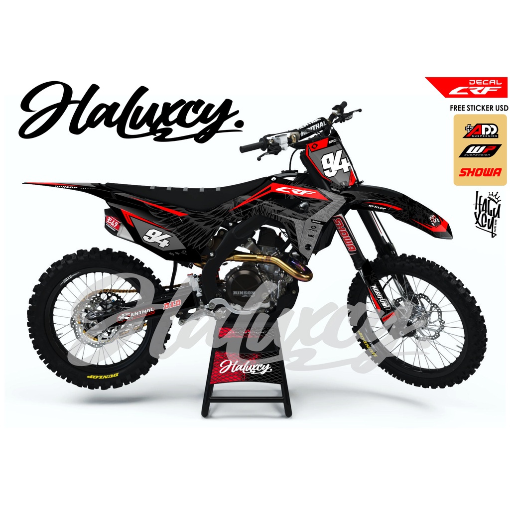 Jual DECAL CRF 150 L SUPER GLOSSY FULL BODY DECAL KLX DECAL DTRACKER ...