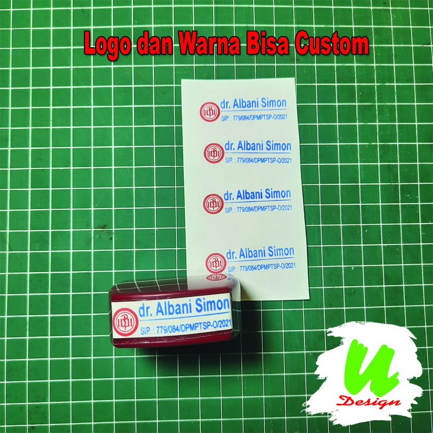 Jual Stempel Nama Dokter Bidan Perawat 1545 | Shopee Indonesia