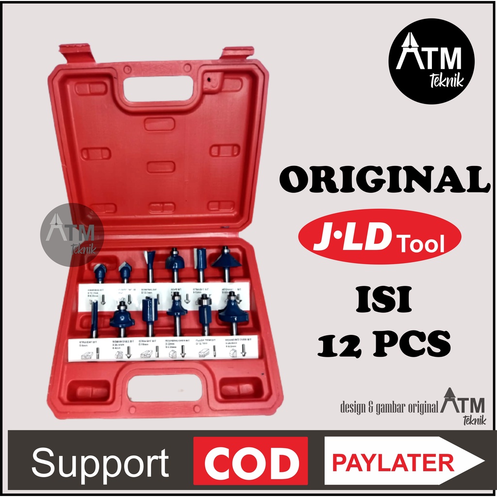 Jual Mata profil, trimer, router kayu set merk JLD Tool | Shopee Indonesia