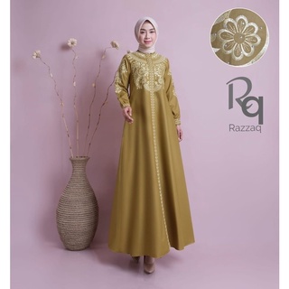 Jual New Gamis Casual Wanita Kekinian / Gamis Cut Aretha Bordir Bahan ...