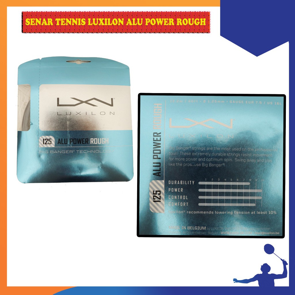 Jual LUXILON LXN ALU POWER ROUGH SENAR TENIS ORIGINAL | Shopee Indonesia