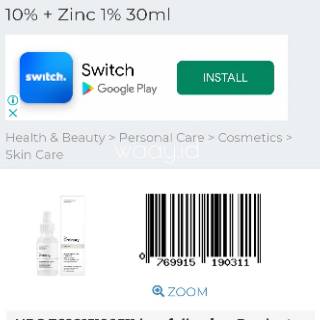 The Ordinary Niacinamide 10% + Zinc 1%. 100% ORIGINAL BISA CEK BARCODE ...