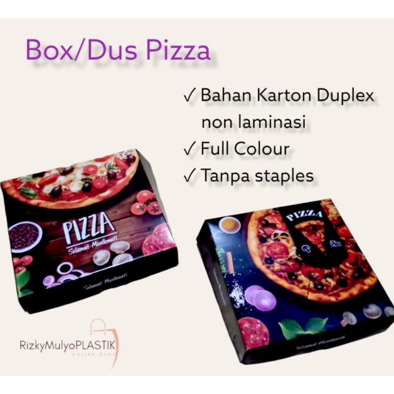 Jual Box Pizza / Dus Pizza / Kardus Pizza Ukuran 20 22 / Dus Motif ...