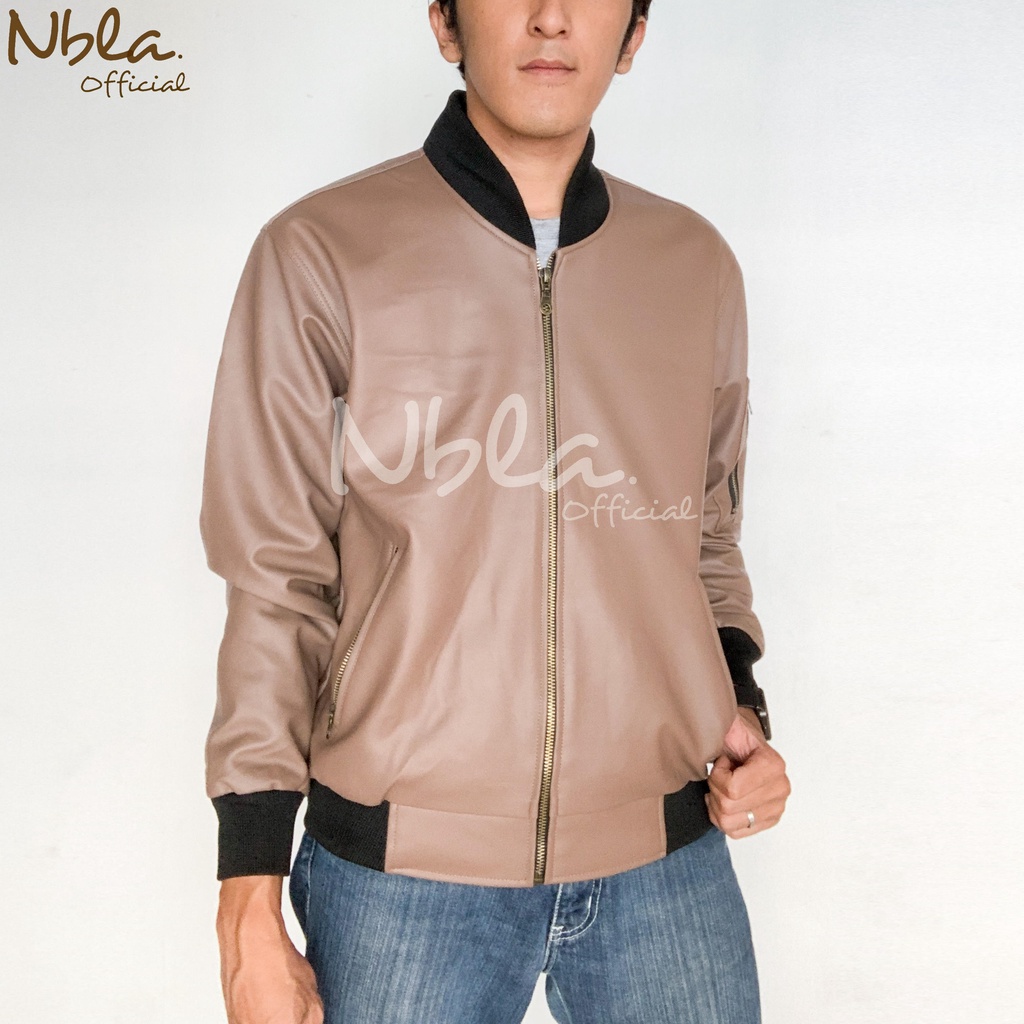 Jual Jaket Bomber Pria Bahan Kulit Sintetis Warna Moca Jaket Distro ... Jual Jaket Bomber Pria Bahan Kulit Sintetis Warna Moca Jaket Distro ...