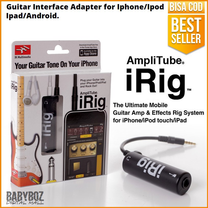 iRig AmpliTube Ampli Guitar Gitar Interface Adapter for iPhone /iPod ...