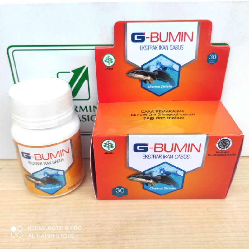 Jual Promo!!! G-Bumin Ekstrak Ikan Gabus / G-BUMIN EXTRAK IKAN GABUS ISI 30 KAPSUL / G BUMIN ...
