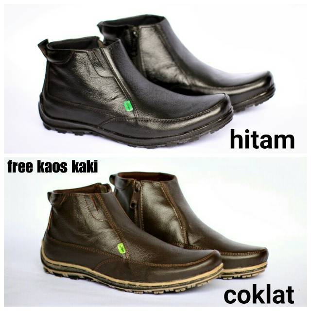 SEPATU BOOTS PRIA KULIT ASLI I BOOT KICKERS l BUT HIKING l BUTS SEKOLAH ...