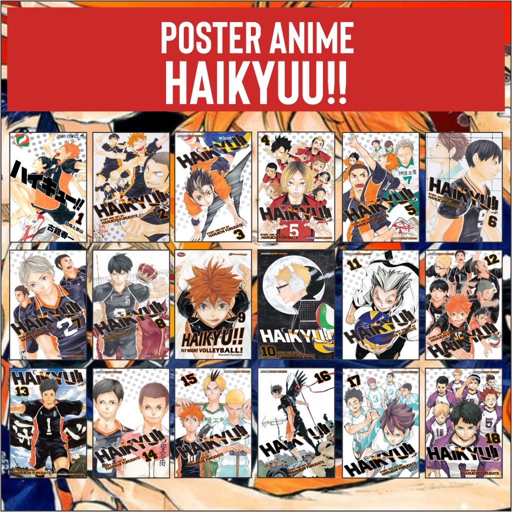 Jual Poster Anime Haikyuu Cover Manga Aesthetic | Shopee Indonesia