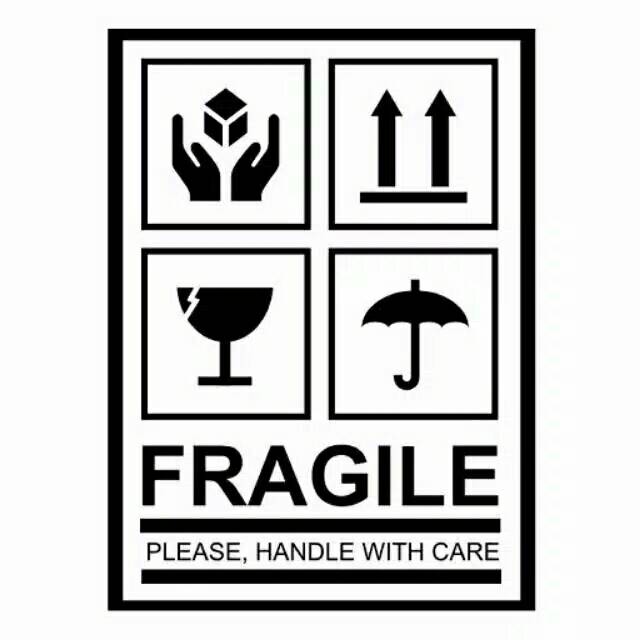 Jual Logo Tambahan FRAGILE melindungi paket SR12 Skincare | Shopee ...