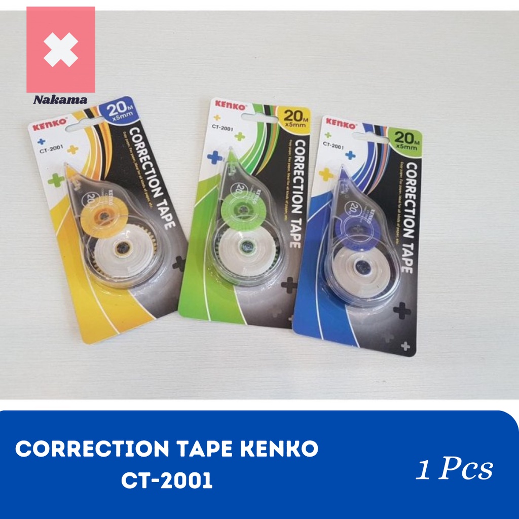 Jual STIPO KERTAS KENKO TIPE EX CT-2001 CORRECTION TAPE 20 METER ...