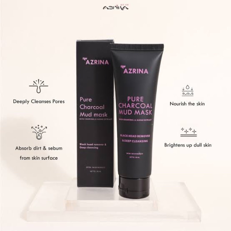 Jual AZRINA PURE CHARCOAL MUD MASK | Shopee Indonesia