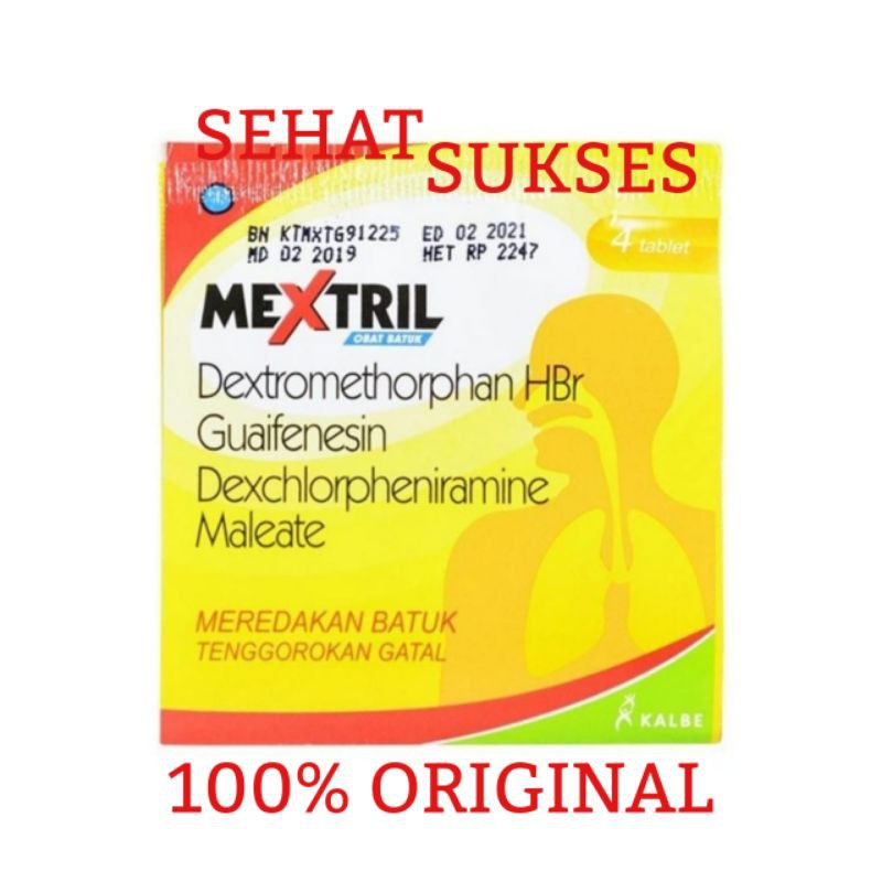 Jual Mextril Tablet - Obat Batuk, Tenggorokan Gatal Indonesia|Shopee ...