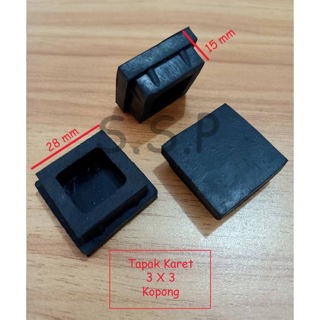 Jual Tapak Karet Holo / Karet Kaki Meja & Kursi ukuran 30 x 30 Kopong ...