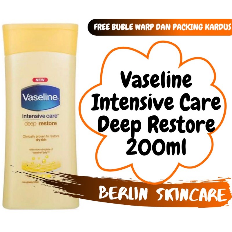 Jual Vaseline Intensive Care Deep Restore 200ml | Shopee Indonesia