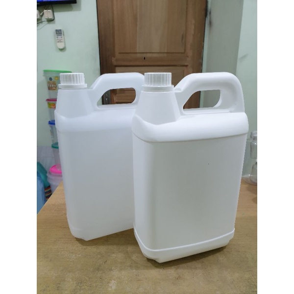Jual Jerigen 5 Liter tutup segel HDPE natural dan putih murah. | Shopee Indonesia